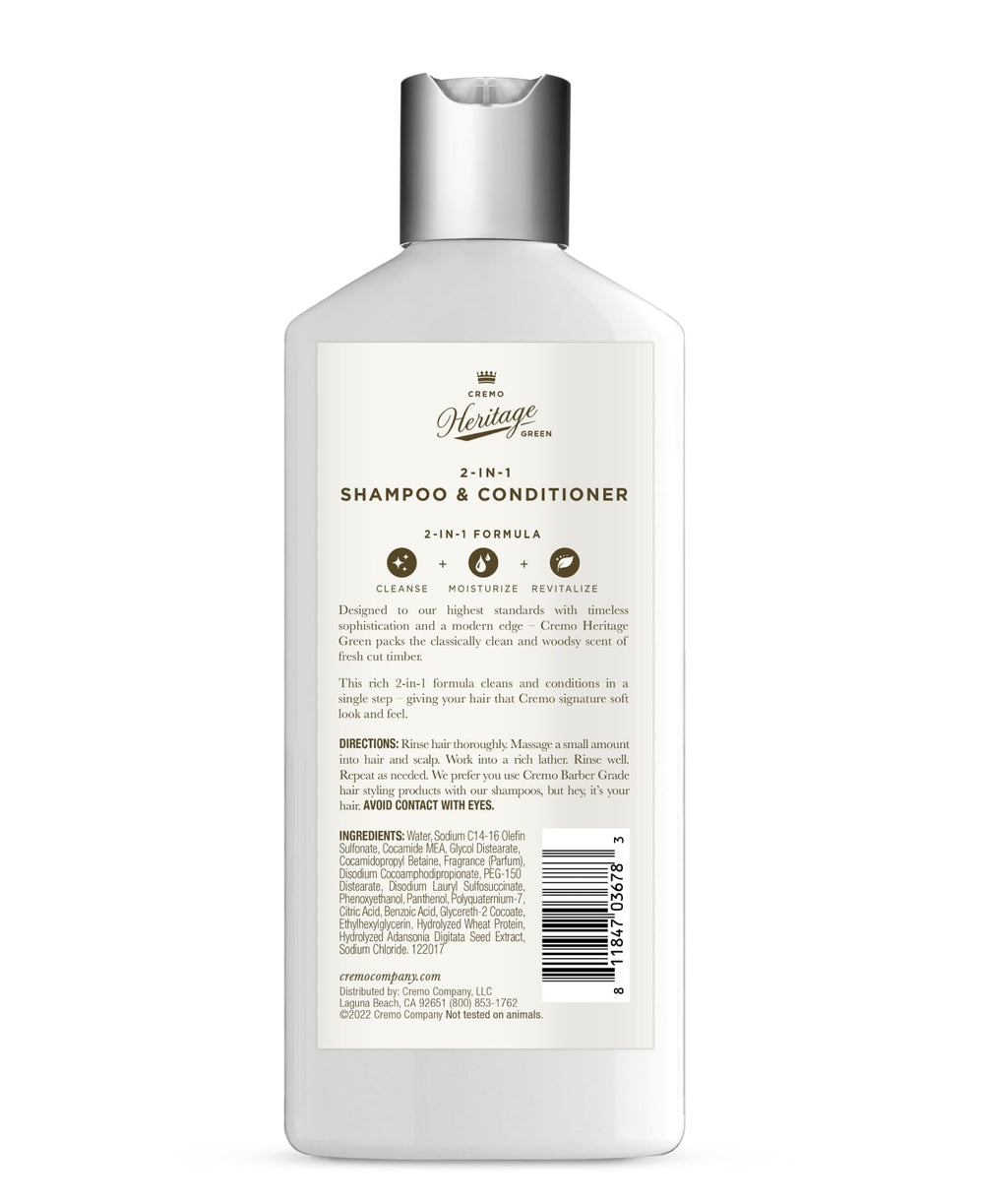 2-in-1 Heritage Green Shampoo & Conditioner