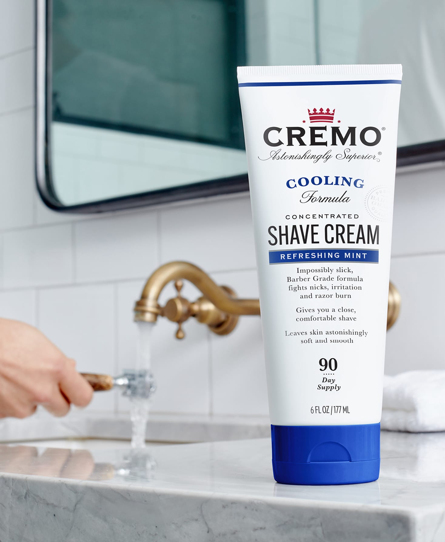 Cooling Shave Cream - Menthol Shaving Cream with Tea Tree Oil | Cremo